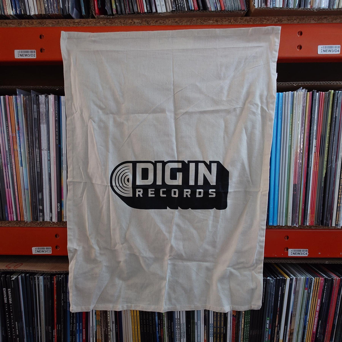 Dig In Records - Logo Tea Towel | Dig In Records