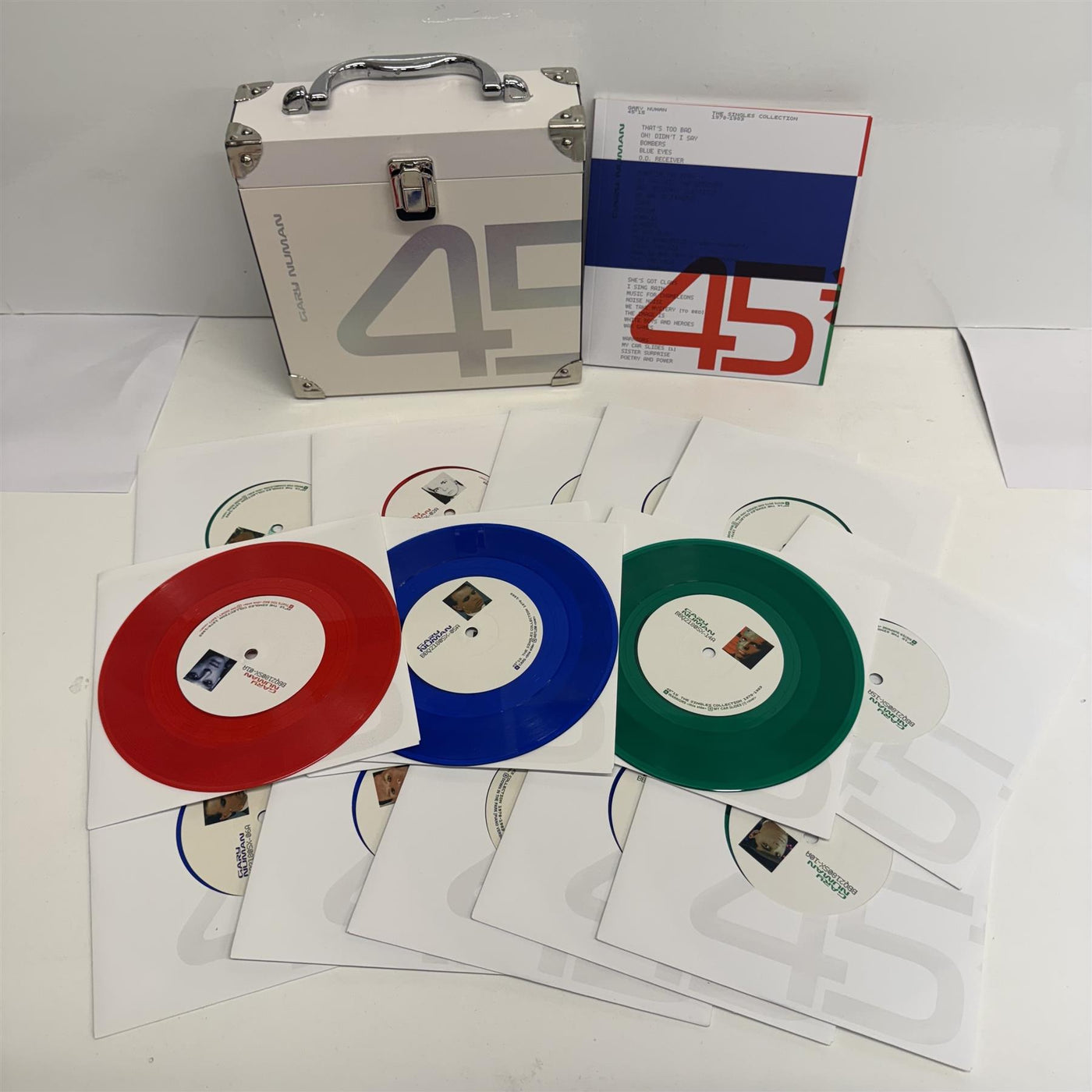 Gary Numan - 45x15 The Singles Collection 1978-1983 15x 7" Coloured Vinyl Single Numbered Box ...