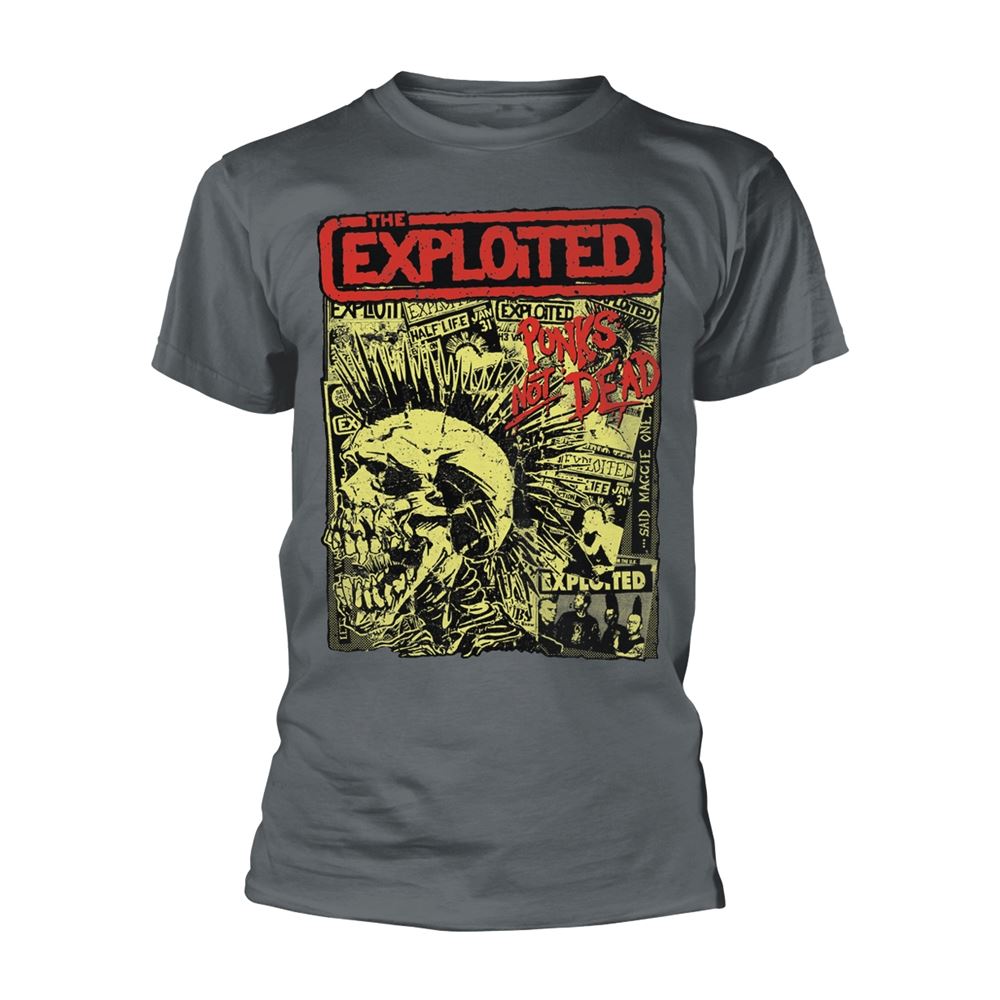The Exploited - Punks Not Dead (Album) (Grey) T-Shirt | Dig In Records