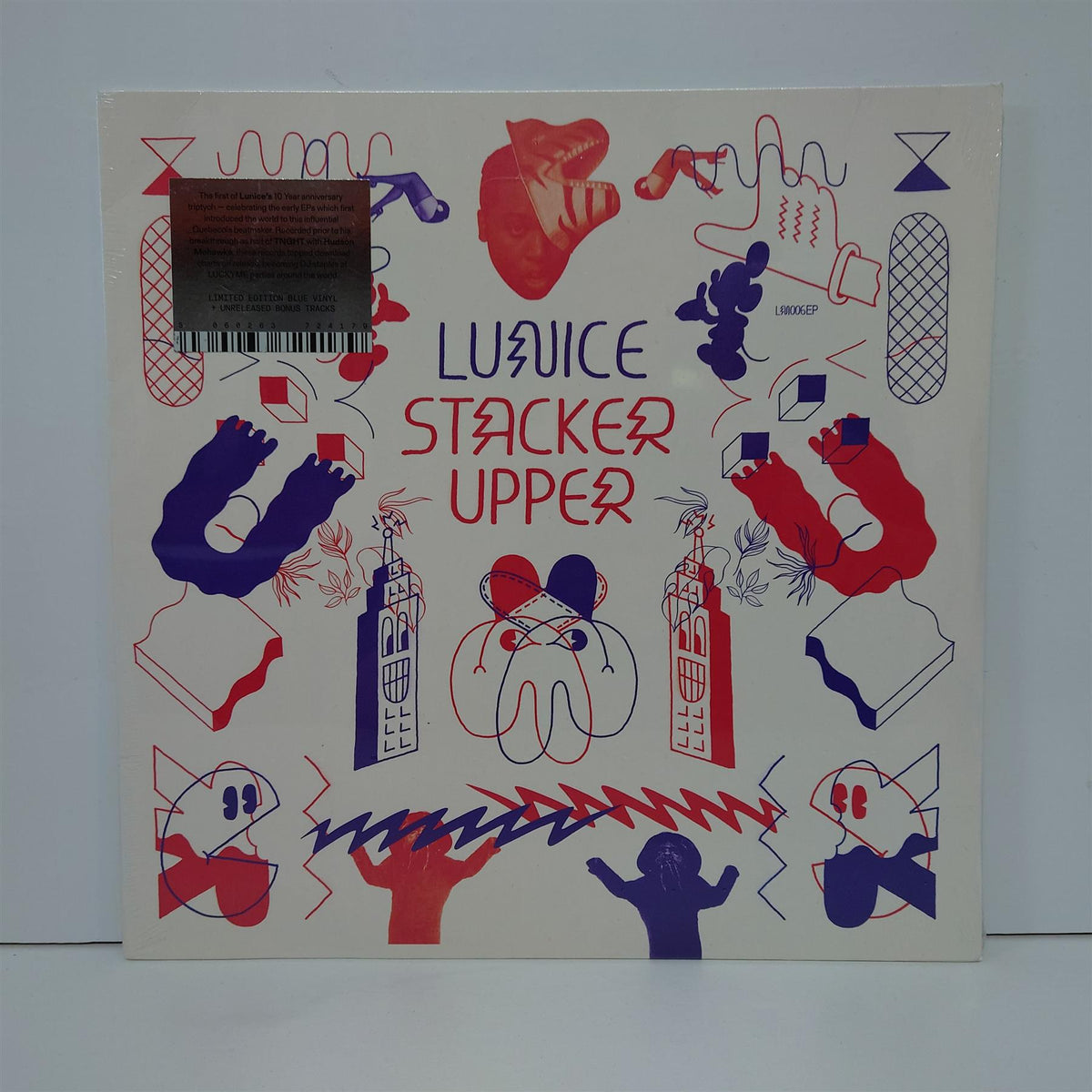 Lunice - Stacker Upper Limited Edition 12" Blue Vinyl EP Reissue | Dig ...